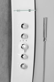 Polysan LUK termostatický sprchový panel rohový 250x1300mm, bílá 80325