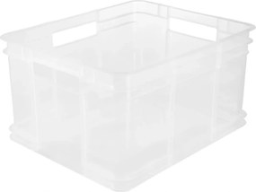 Keeeper Úložný box pro domácnost i dílnu, BRUNO XXL, 54L, 52 x 43 x 28 cm, transparentní