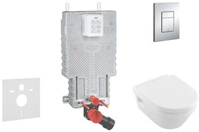 Grohe Uniset - Sada pro závěsné WC + klozet a sedátko Villeroy & Boch 38643SET-KB