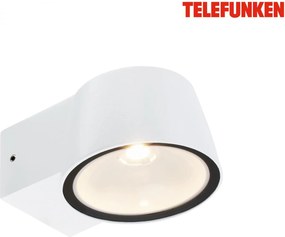 TF 323006TF TELEFUNKEN LED venkovní nástěnné svítidlo, IP54 voděodolné a prachotěsné, bílý hliník - BRILONER