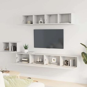 5dílný set TV skříněk bílý kompozitní dřevo 3114430