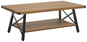 Konferenční stolek tmavé dřevo 100 x 55 cm CARLIN Beliani
