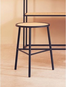 Černá/v přírodní barvě ratanová stolička Depok – Premier Housewares