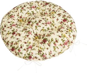 Bellatex Sedák Adéla prošívaný kulatý průměr 40 cm Růžička Růžová