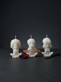 Sinsay - Sada 3 svíček Halloween - bílá