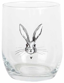 Sklenička na vodu s králíčkem - Ø 8*9 cm / 300 ml