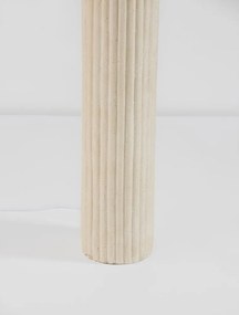 Bílá/krémová kamenná stojací lampa (výška 150 cm) Bacoo – Nova Luce