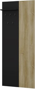 Předsíňový věšák Wenis 01 72 cm černý/dub Karlstad