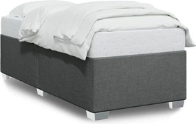 Rám postele bez matrace tmavě šedý 90 x 200 cm textil 3284444