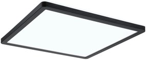 Paulmann 71015 Atria Shine, černé stropní LED svítidlo s korónou, 16W LED 4000K, 29x29cm