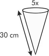 TESCOMA Zdobicí sáček s mini tryskou DELÍCIA 30 cm, 5 ks
