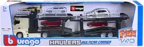 Bburago STREET FIRE Kamion s návěsem Multicar Carrier M-B Actros + VW