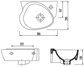 Sapho, KID dětské umývátko 39x29cm, barevný potisk (CK035.00F0), CK035-FF