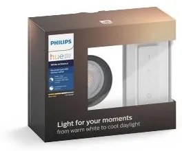 Hue White Ambiance Stropní podhledové svítidlo Philips Milliskin 50421/48/P7 GU10 stříbrné