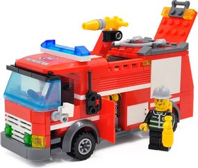Blocki stavebnice Hasičské auto typ LEGO 206 dílů