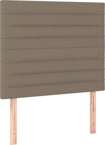 Box spring postel s matrací taupe 90x200 cm textil 3136649