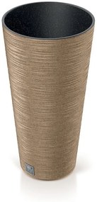 Květináč Prosperplast FURU SLIM ECO WOOD 30 cm naturo