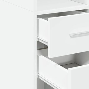Skříň highboard bílá 50 x 42,5 x 185 cm kompozitní dřevo 3281455