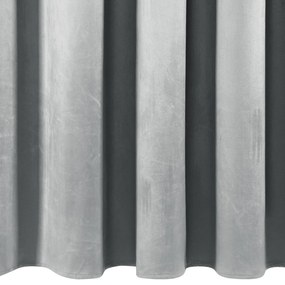 ZATEMŇOVACÍ ZÁVĚS NA PÁSCE AURA 140X270 CM STŘÍBRNÁ