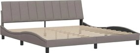 Rám postele bez matrace Hanko taupe 200 x 200 cm textil 3310416