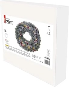 LED vánoční věnec EMOS DCTW06 ZY2354 2xAA teplá bílá časovač vnitřní použití