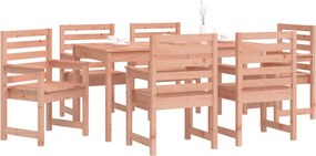 7dílný zahradní jídelní set masivní dřevo douglasky 3154718