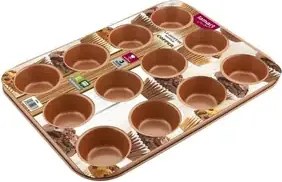 Lamart Copper Forma na muffiny / 35.5 x 26.5cm / ocel