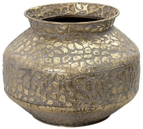Zlatá antik dekorační váza Jaylinn – 28x20 cm