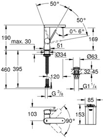 GROHE 23958003 - Baterie PLUS velikost M lesklý chrom