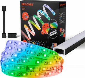 BRI 2165192 Pimp Your Stripe startovací sada LED pásek 2m, IP44 venkovní, WiFi, RGB+W - BRILONER