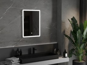 Mexen Navia, LED koupelnové zrcadlo s podsvícením 50 x 70 cm, 6000K, ochrana proti zamlžování, 9803-050-070-611-00