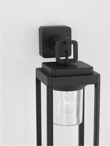 NV 9492500 Venkovní nástěnné svítidlo FIGO antracitový hliník a čirý akryl E27 1x12W 220-240V bez žárovky IP65 - NOVA LUCE