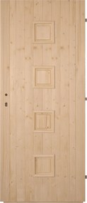 Hrdinka Palubkové dveře Quatro plné - střed 60 cm Pravé