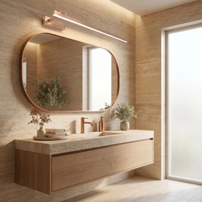 Toolight Rea, Koupelnové nástěnné LED svítidlo SWE039-1W 80cm BRUSH COPPER, OSW-20139