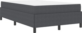 Rám postele s matrací Tmavě šedá 120 x 190 cm textil 3399111