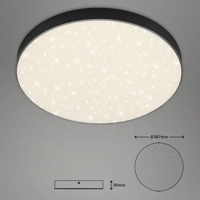 Briloner 7075-415 - LED Stropní svítidlo STAR SKY LED/24,5W/230V pr. 38 cm černá