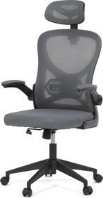 Ergonomická kancelářská židle ALEXANDRE - šedá síťovina