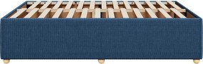 Rám postele bez matrace modrý 140 x 190 cm textil 3284941