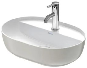 Duravit Luv - Umyvadlo na desku, 500x350 mm, bez přepadu, s otvorem pro baterii, bílá/matná šedá 0380502300