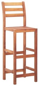 Petromila Barové židle 2 ks masivní akáciové dřevo