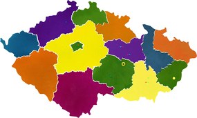 Vylen Barevná pěnová mapa ČR nástěnka  2150x1200mm