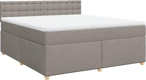 Box spring postel s matrací taupe 180x200 cm textil 3286777