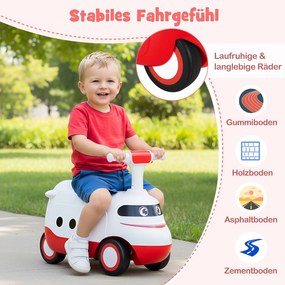 Costway Posuvné auto pro batolata s klaksonem a úložným prostorem, bílý