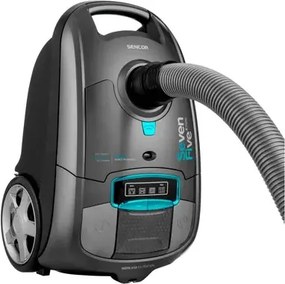 SENCOR SVC 7550TI šedá / Sáčkový vysavač / 750 W / 3.5L / 75 dB / 10m