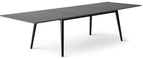 Černý rozkládací jídelní stůl s černou deskou 100x210 cm Meza – Hammel Furniture