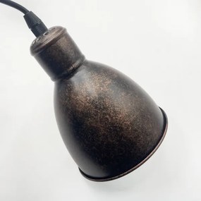 BRILAGI - LED Lustr na lanku RIDDY 4xE27/60W/230V měděná/patina