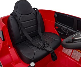 Ramiz Elektrické autíčko Aston Martin DBX pro děti červené + dálkové ovládání + EVA kola + pásy + plynulý start + audio LED