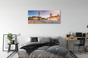 akrylový obraz Sunrise Varšava Staré Město 120x60 cm