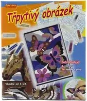 SMT CREATOYS Třpytivý obrázek / 4 ks / od 6 let / 22x26x4 cm