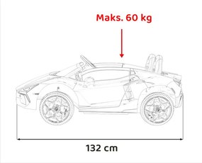 Elektrické autíčko Lamborghini Revuelto XL STRONG zelené